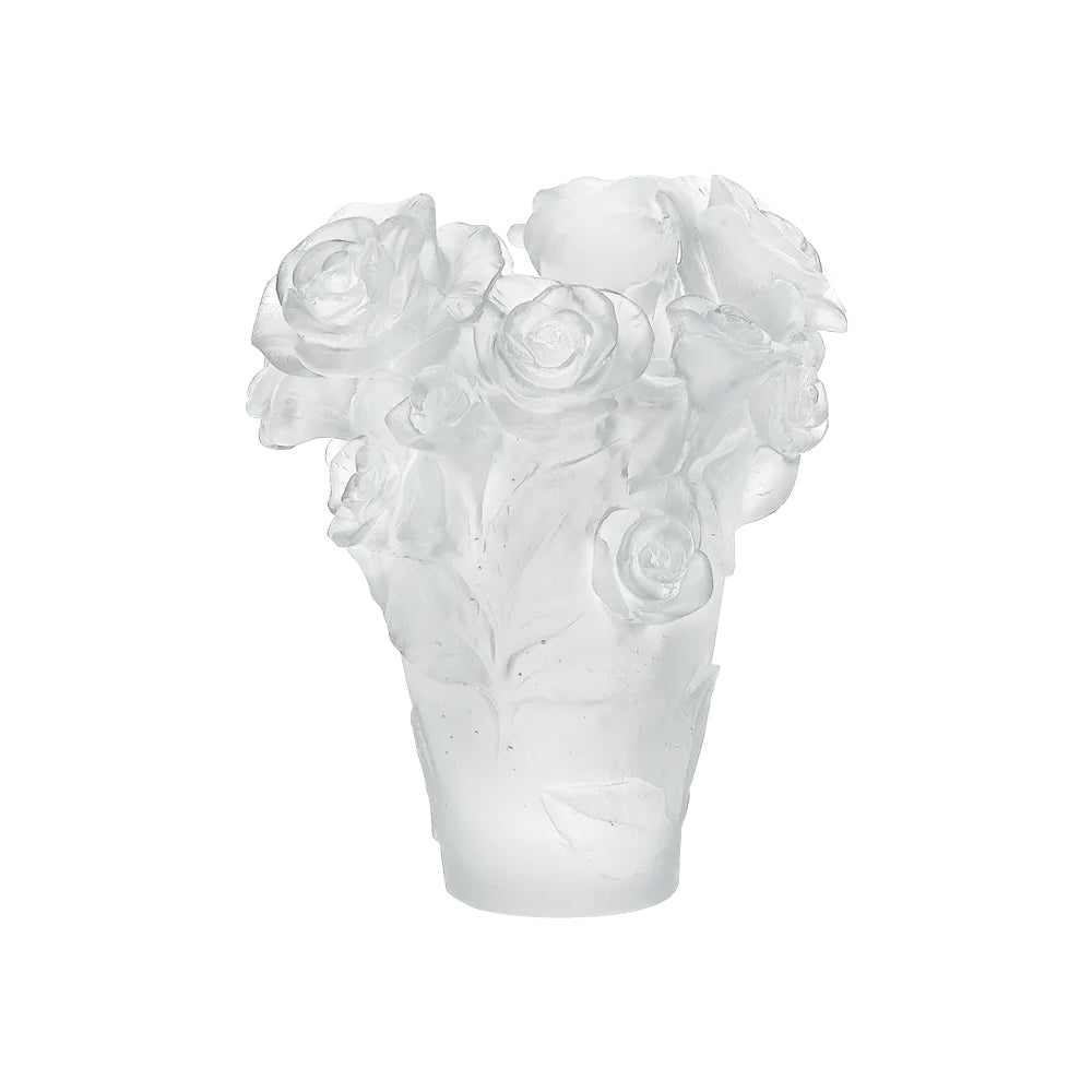 Daum Rose Passion Vase in White, Small – East Coast Jewelry